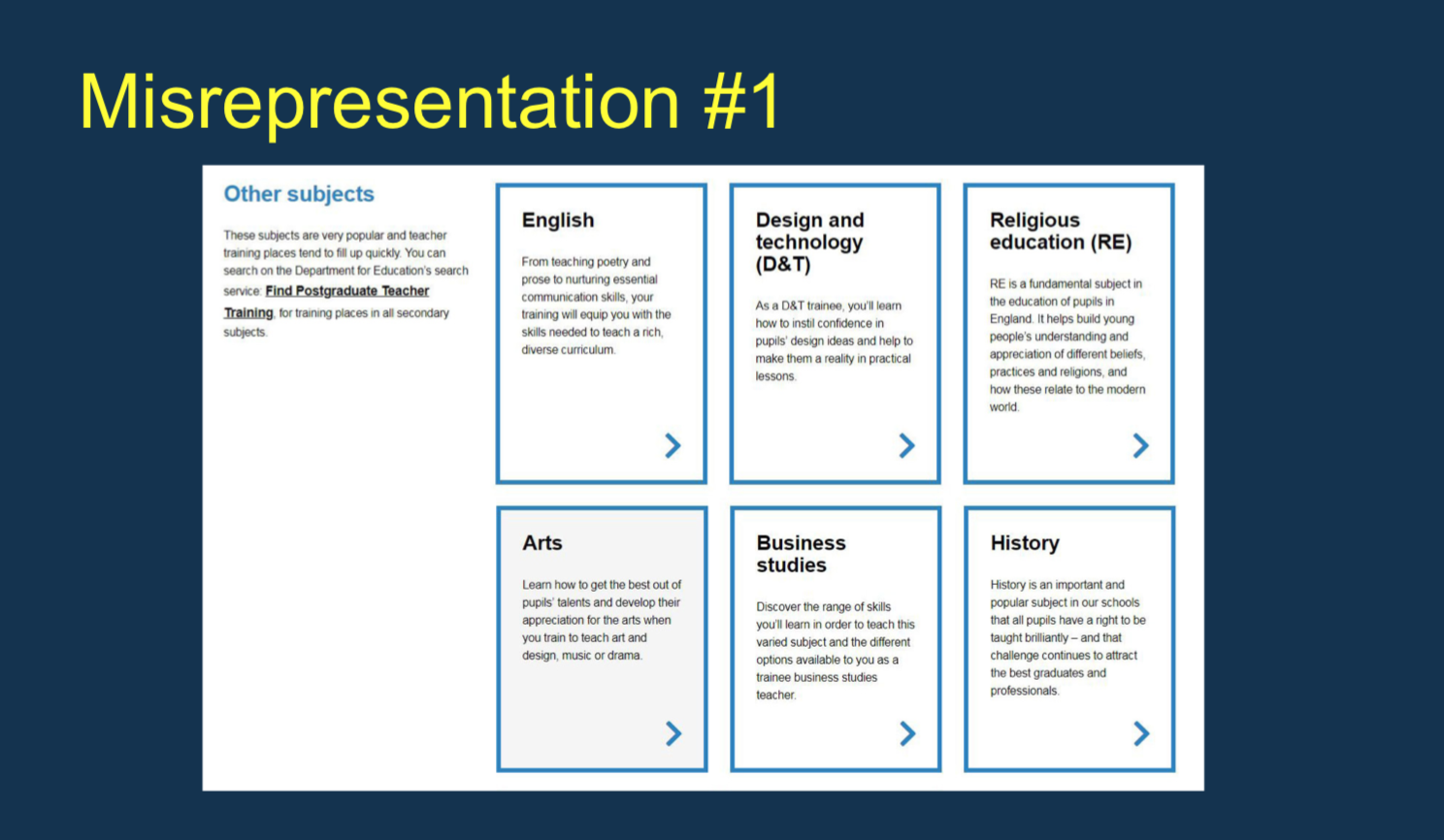 Misrepresentation of art and design in Initial Teacher Education | NSEAD